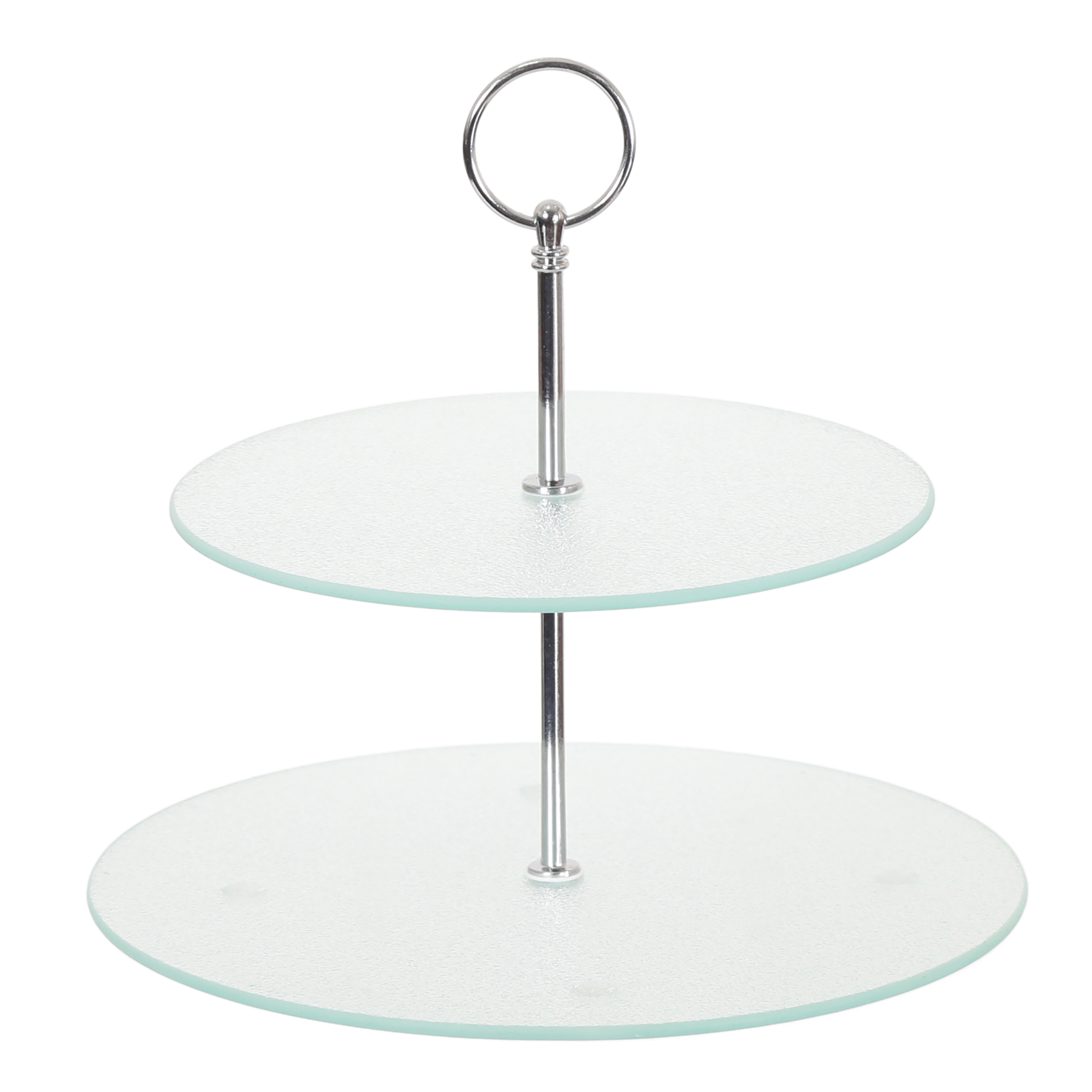 Creative Home Tempered Glass 2-Tier Dessert Stand - Walmart.com