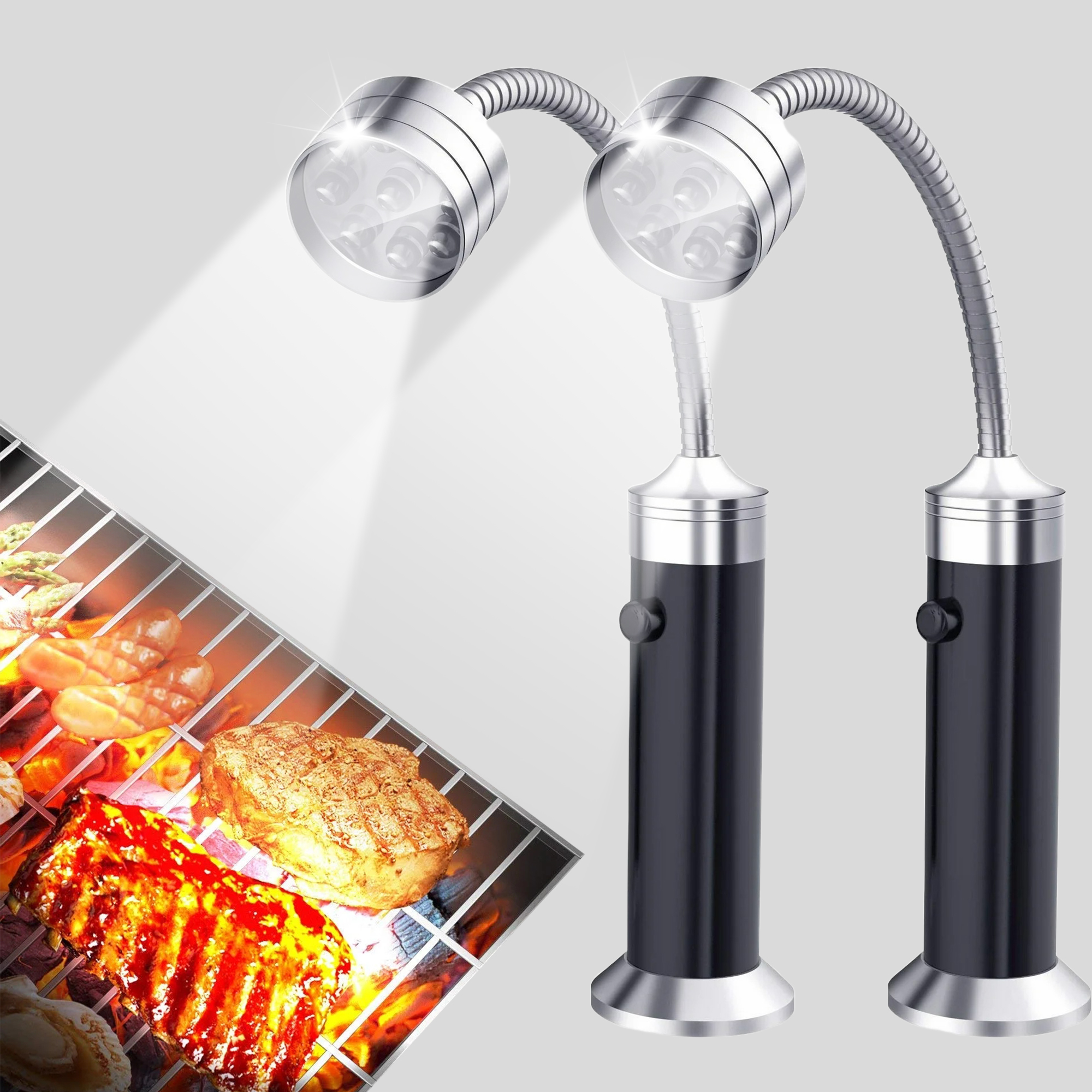 Rongsi BBQ Equipment, Grill Light Grilling Accessories, Magnetic LED ...