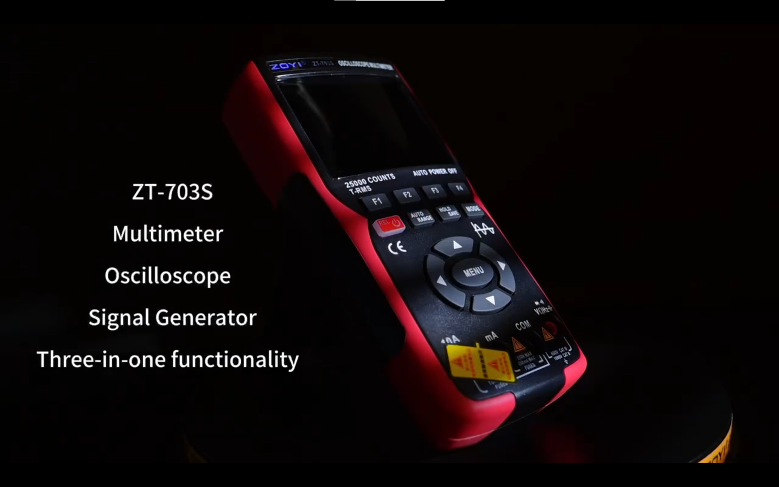 ZOYI 3-in-1 Handheld Oscilloscope, Dual Channel 50MHz, Digital ...