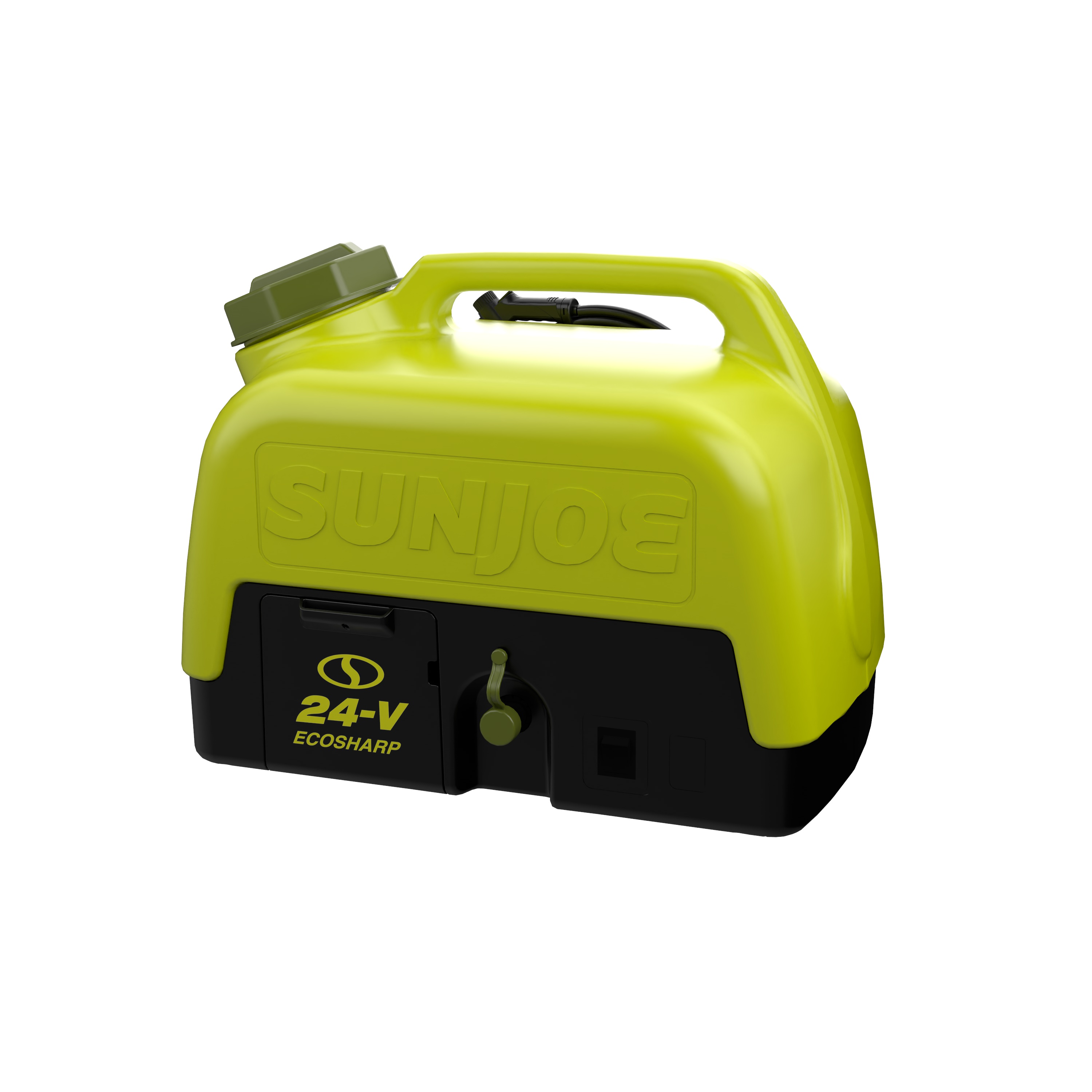 Sun Joe 24V Cordless Portable Sink Shower Spray Washer 5 Gallon 2.0 Ah Battery Charger Walmart Business Supplies