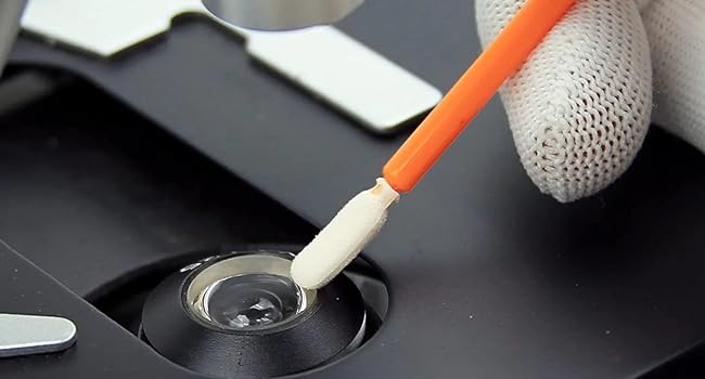 AAwipes Foam Swabs 4.1" (100 pcs, Round Head, Orange) Cleanroom ...