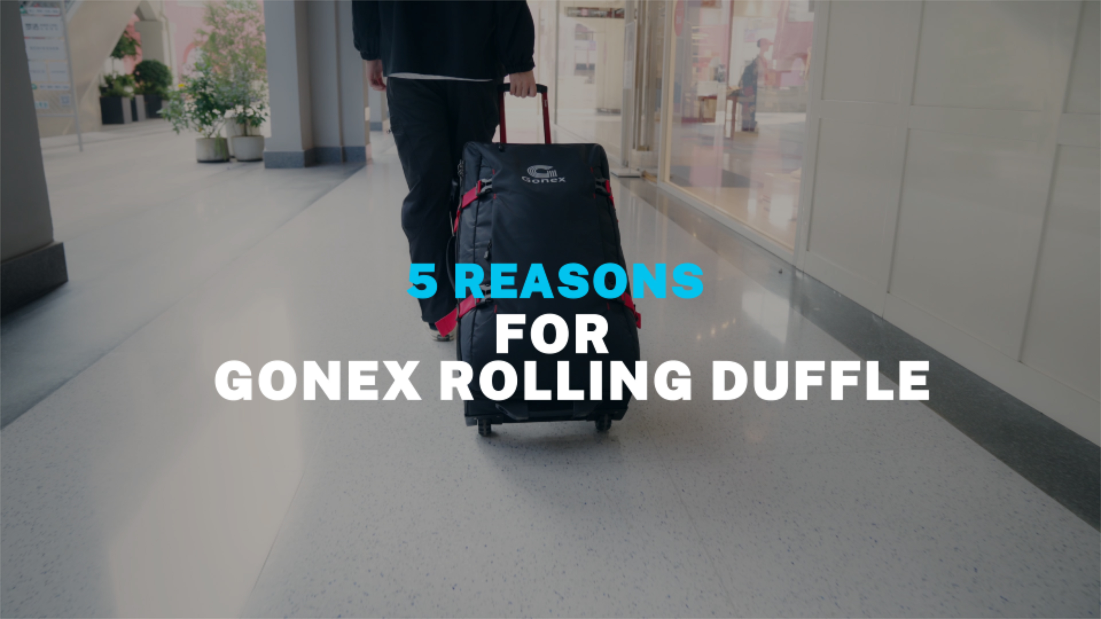 Gonex 30-Inch Large Rolling Duffel Bag with Wheels, Water Repellent ...