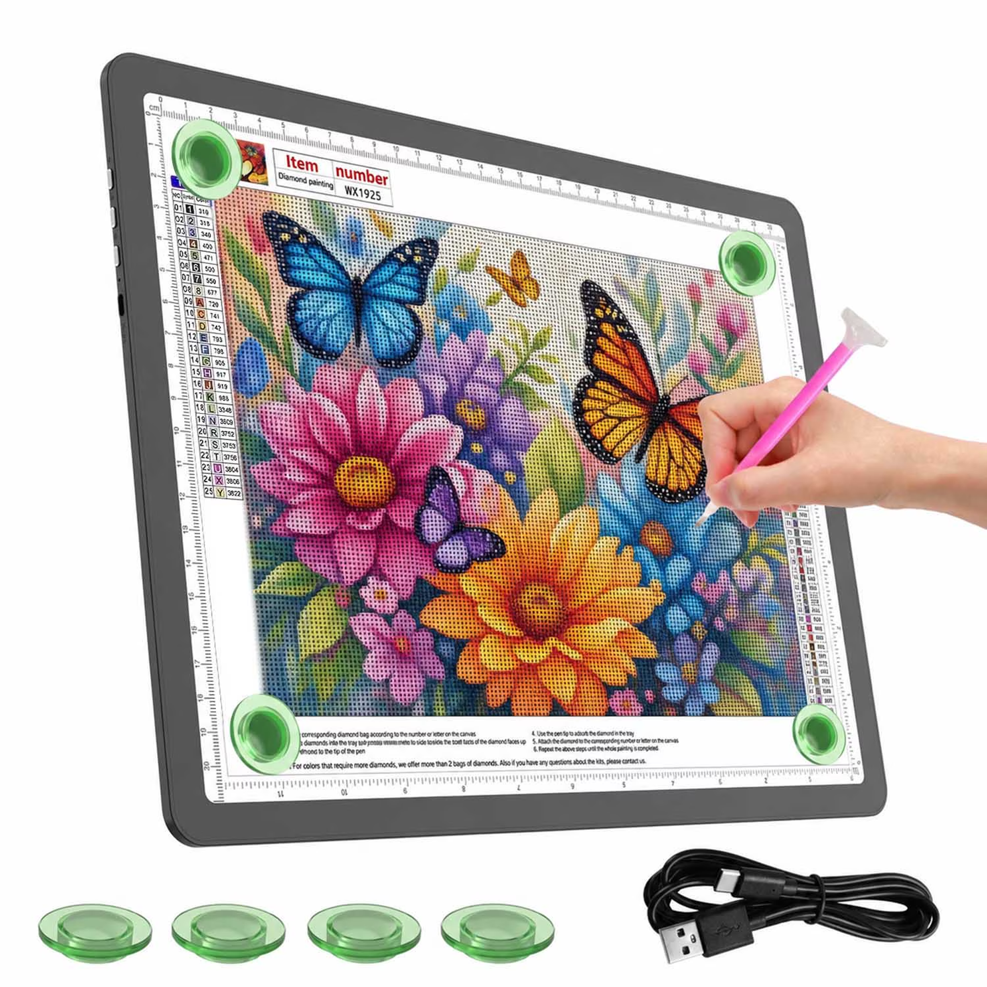 KOBAIBAN A4 Magnetic Light Board with Side Buttons – Super Bright ...