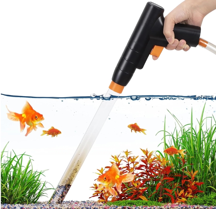 Aquarium Gravel Cleaner, Manual Fish Tank Vacuum Gravel Cleaner ...