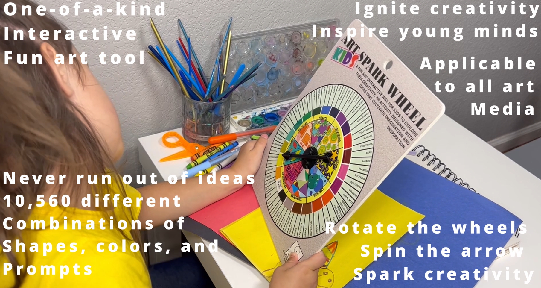 Crafts For Kids Art Spark Wheel Art Game For Kids: Inspiring Drawing ...