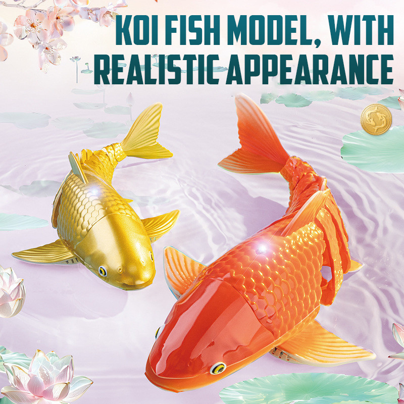 Remote Control Boat Goldfish Toy, Waterproof RC Water Toys for Pool and ...
