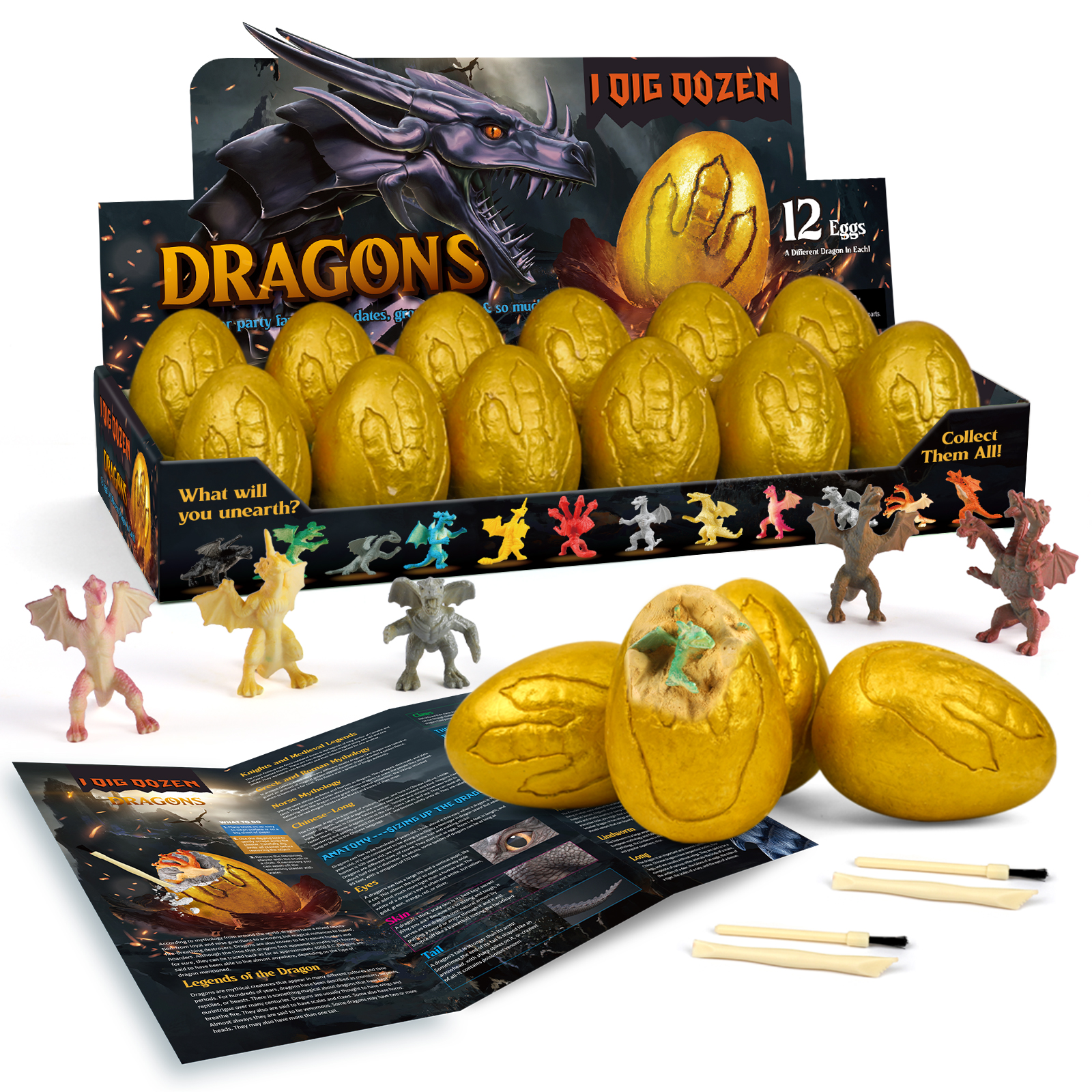 Piano Potato Dragon Eggs Excavation, Dragon Egg Digging Kit with Tool ...