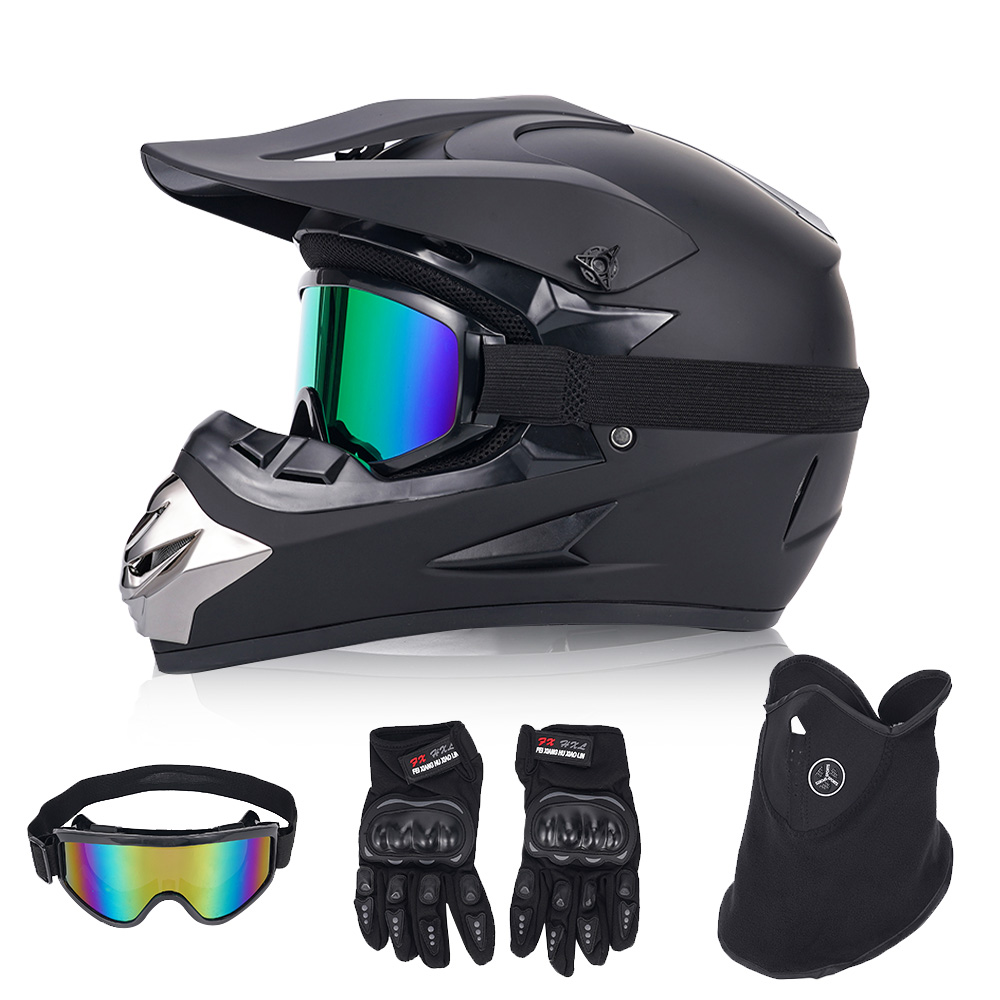XiongXiong Dirt Bike Helmet DOT Certified, Full Face Motorcycle Helmet ...