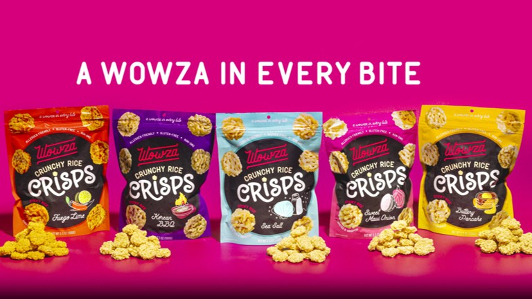 Wowza Buttery Pancake Rice Crisps, Crunchy Snacks, 8 Pack, 3.5 oz Bags ...