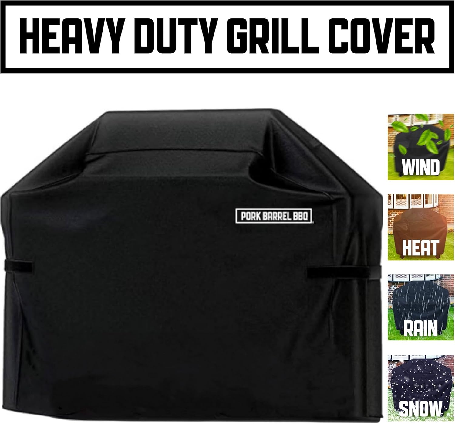 "Weber Genesis Barbecue Gas Grill Cover, 58 Inch – Heavy Duty ...