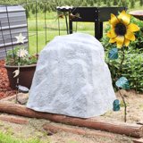 Sunnydaze Faux Polyresin Landscape Rock Cover for Lawns & Flower Beds ...