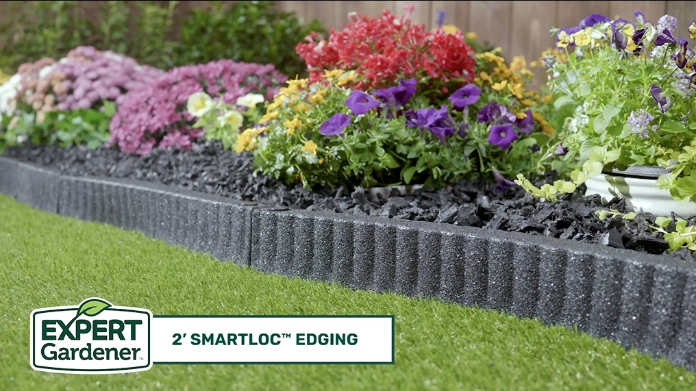 Expert Gardener 2' x 3" Black Recycled Rubber Garden Border Landscape ...