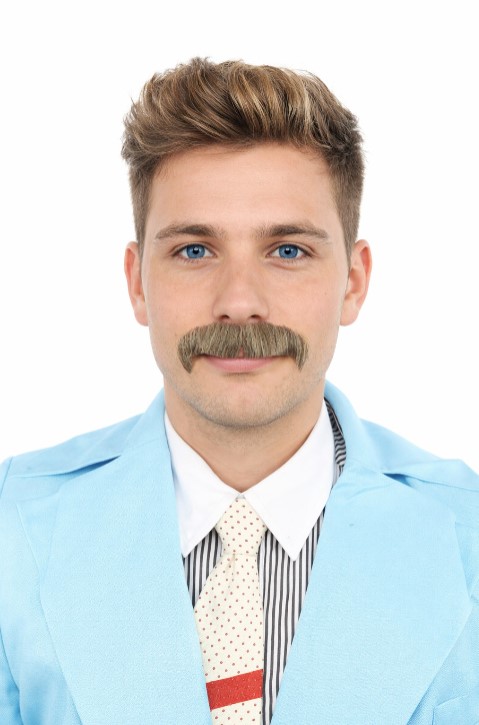 HPO Fake Mustache, Adult Men's 70's Horseshoe, Perfect for Halloween ...