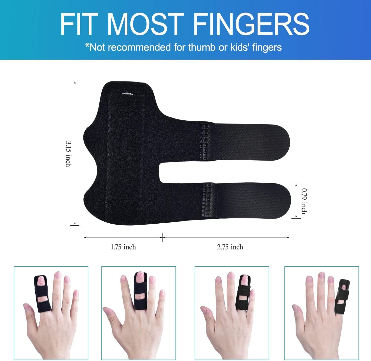 Sopito, Finger Splint, 6PCS, Support Stabilizer for Fingers - Walmart.com