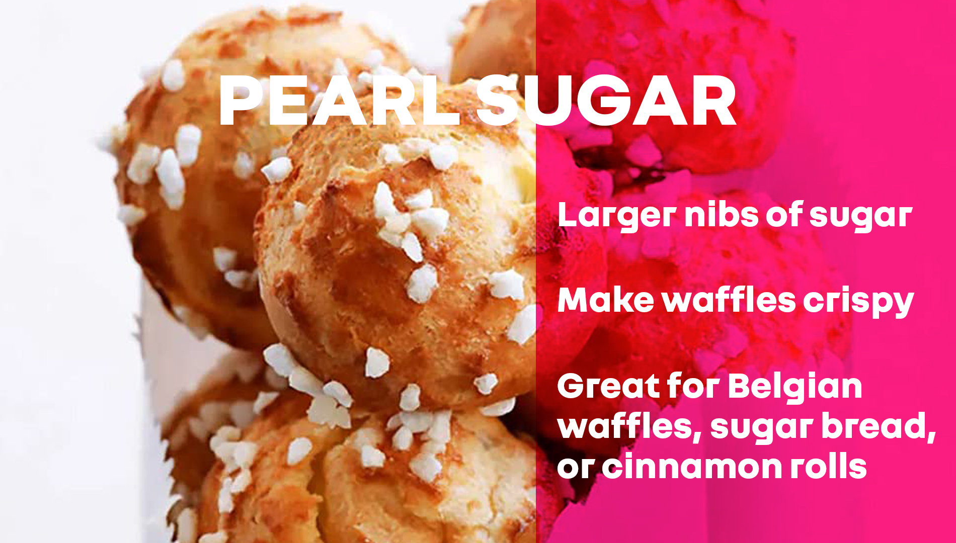 Cake S.O.S Belgian Pearl Sugar, 1 lb, Baking Sugar for Waffles and ...