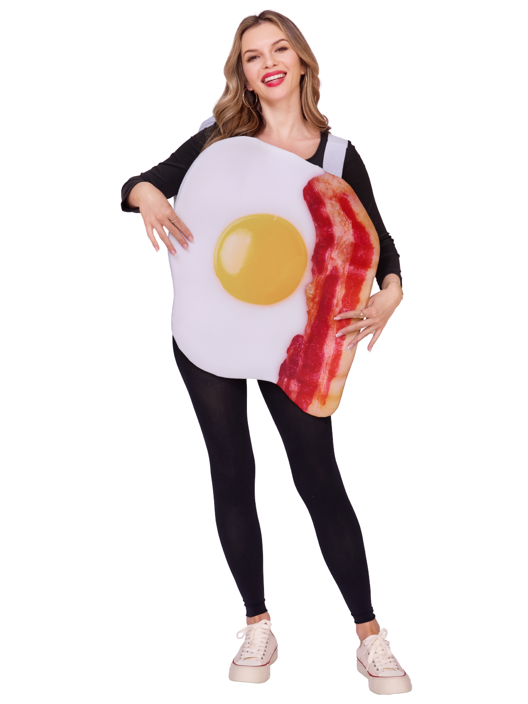Seasons Halloween Bacon and Eggs Costume for Adults, Funny Food for ...