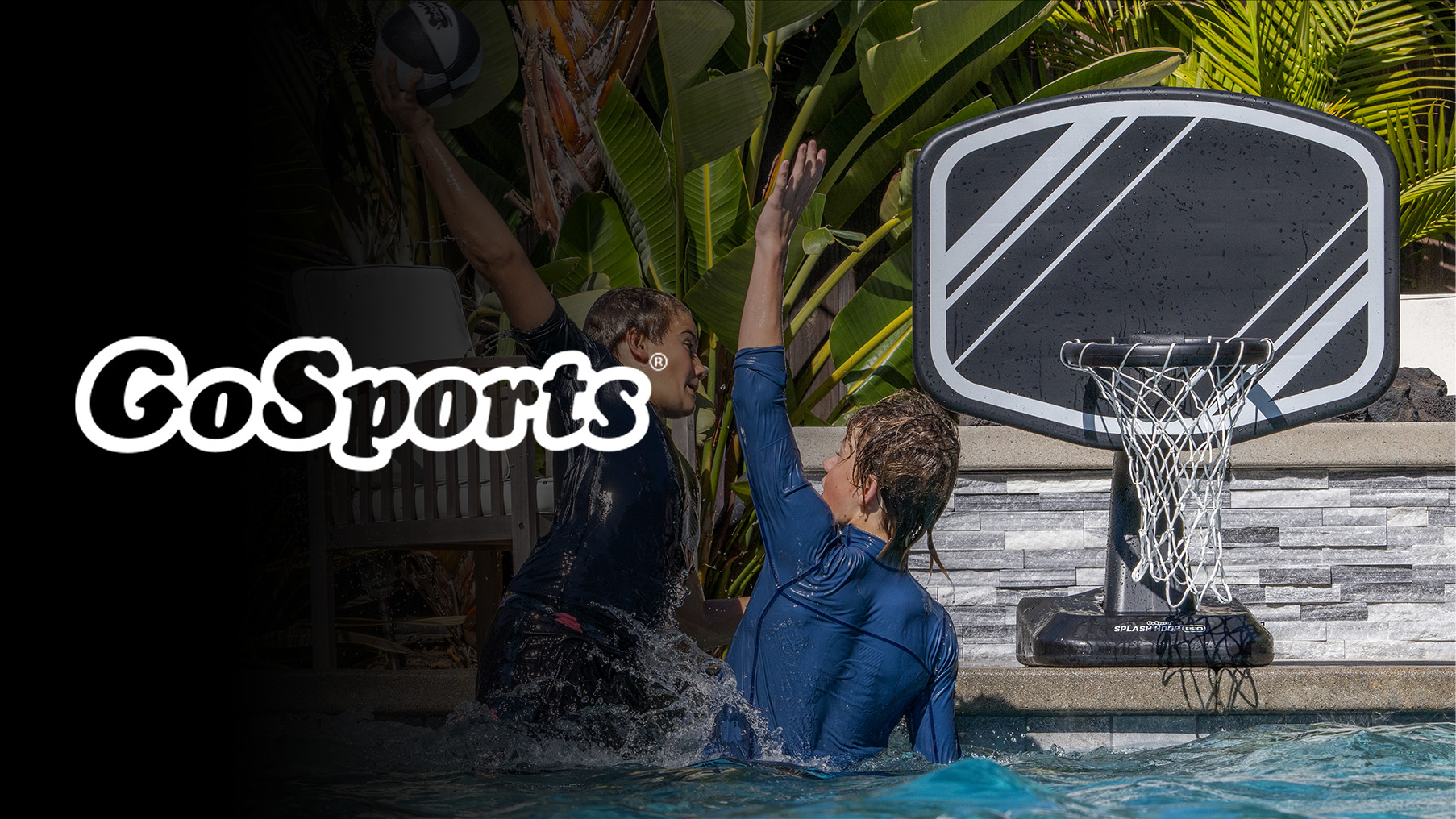 GoSports Splash Hoop PRO: Poolside Basketball Game with Water Basket ...