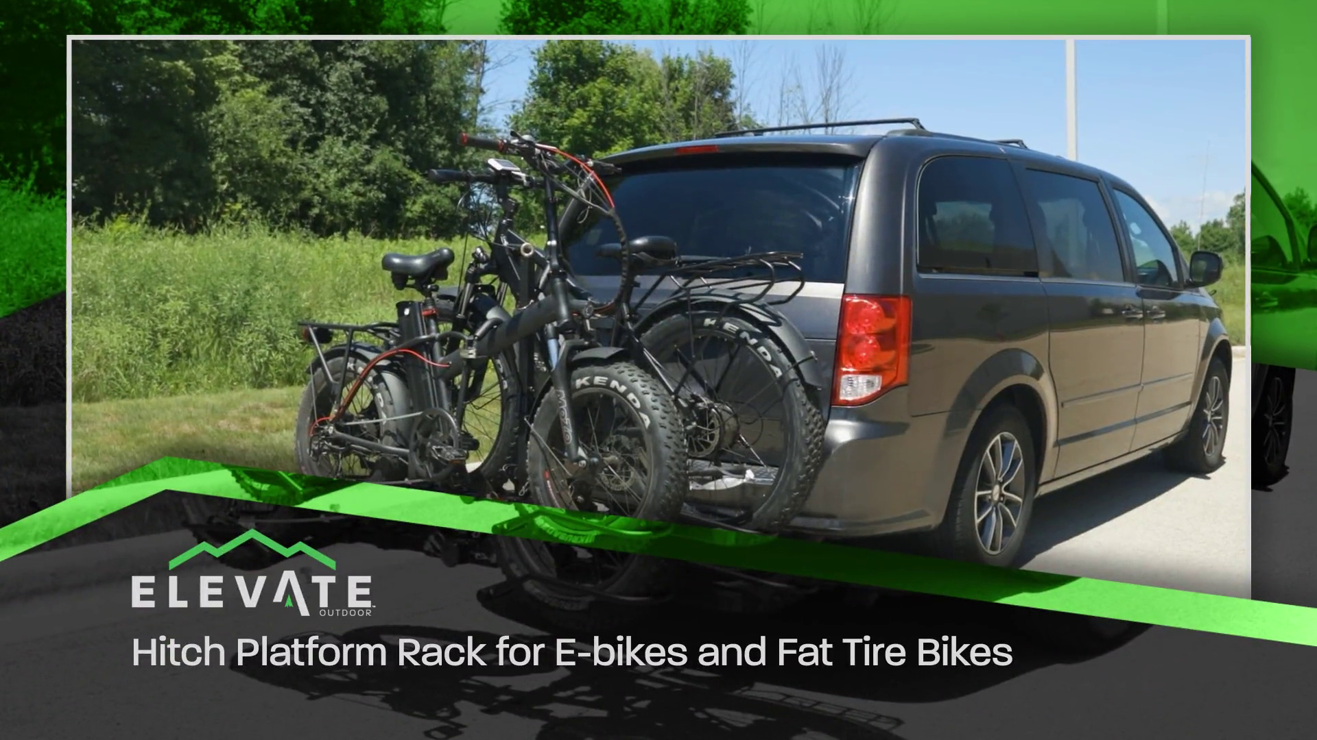 Elevate Outdoor Bike Carrier - Hitch Platform Rack for E-bikes and Fat ...