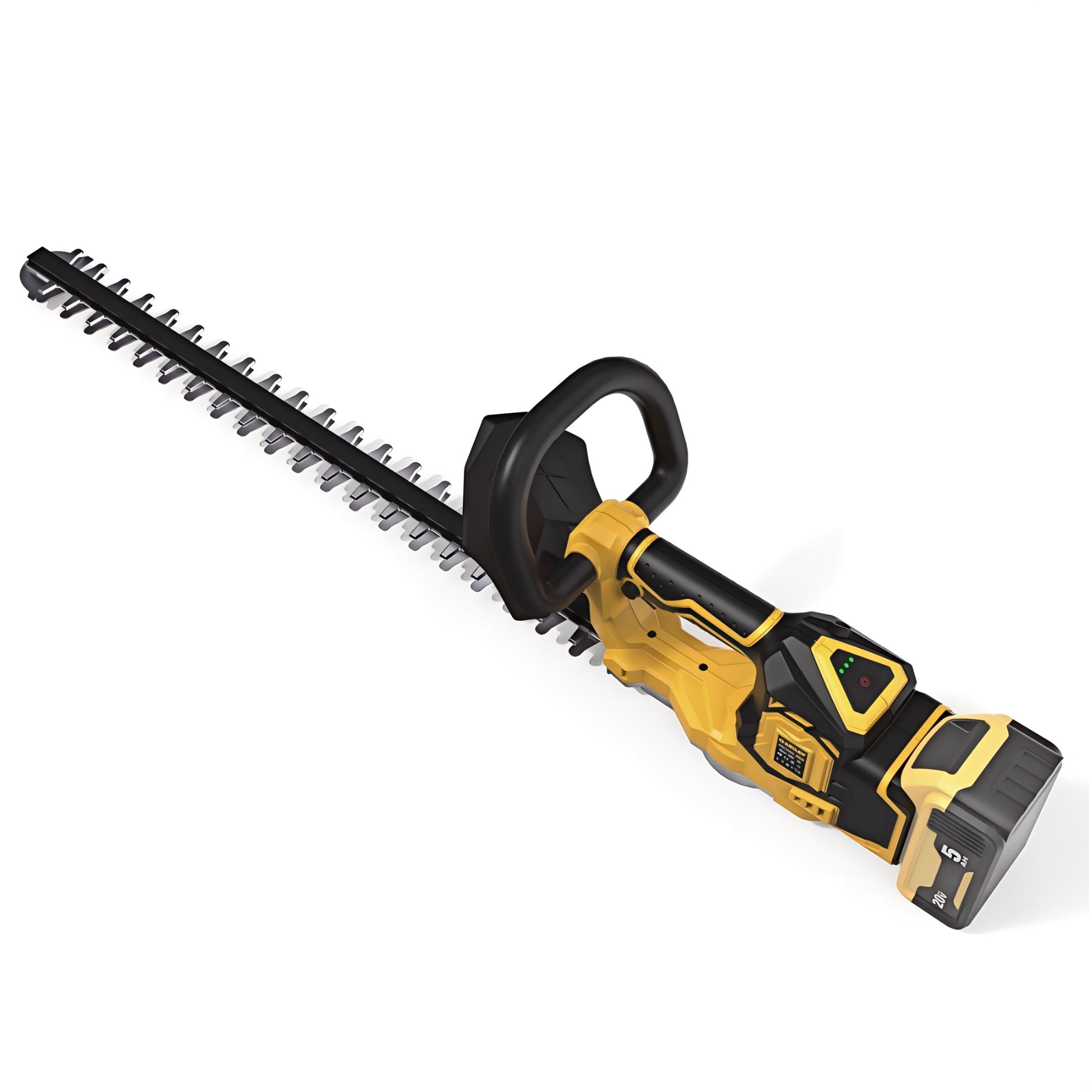 ELECMAPS 20-inch Cordless Hedge Trimmer, Electric Brush Shrub Edge ...