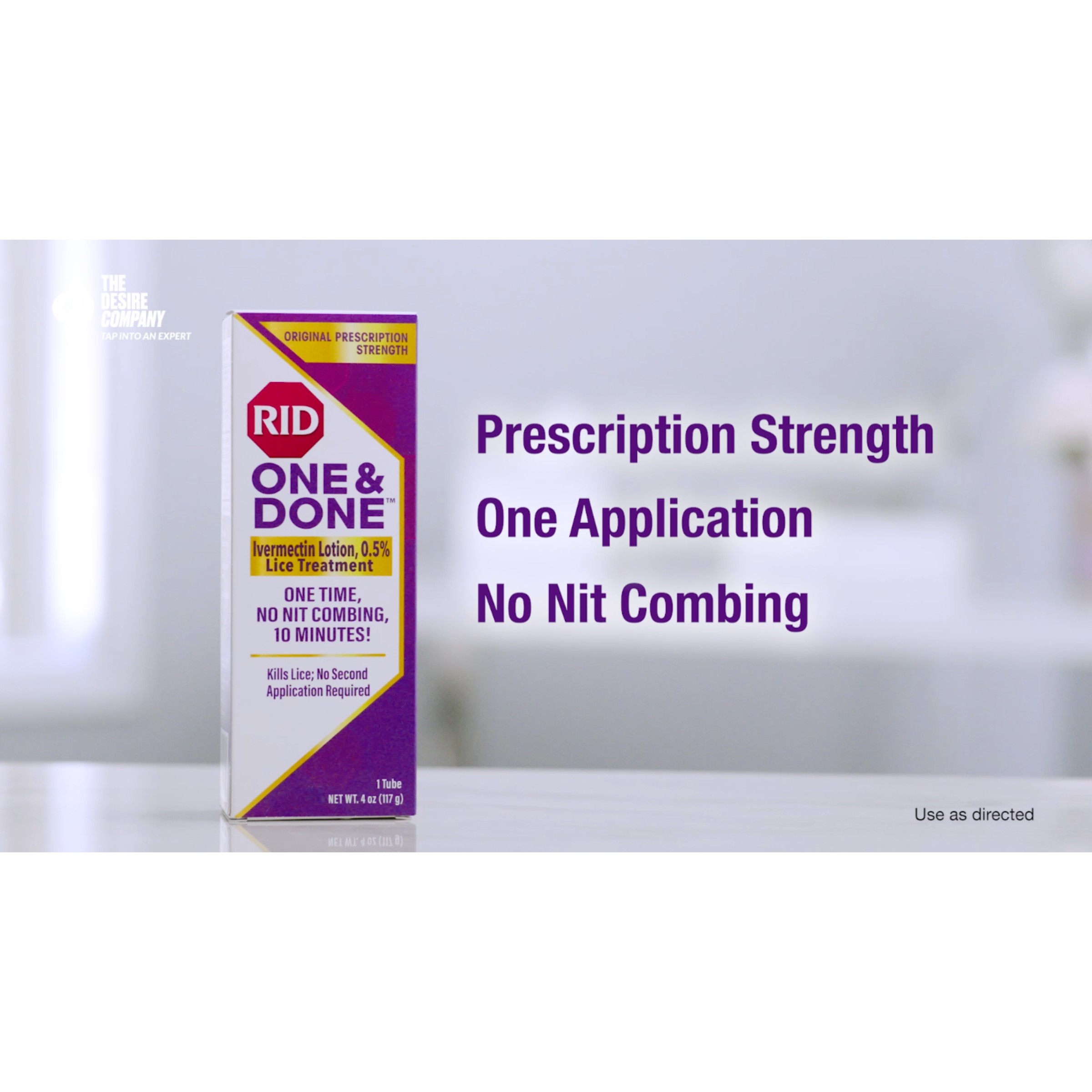 RID ONE & DONE, 4oz Ivermectin Lotion, Prescription Strength ...