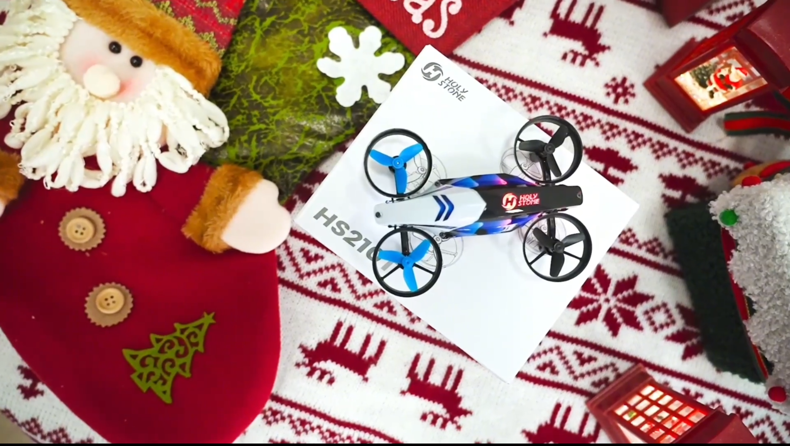 Holy Stone HS210T 2 IN1 Drone with Land & Fly Mode, Four Posture ...