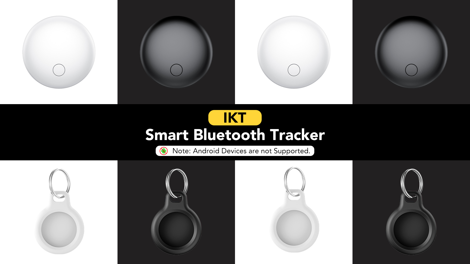IKT Air Tracker Bluetooth Tracker Tag Pack for Keys Wallets Luggage ...