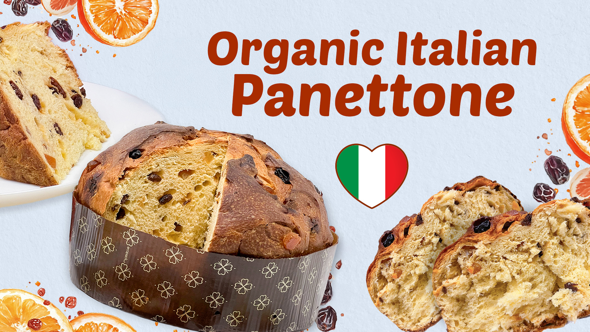 Food to Live Organic Italian Panettone, Pack of 2 - Authentic Artisan ...