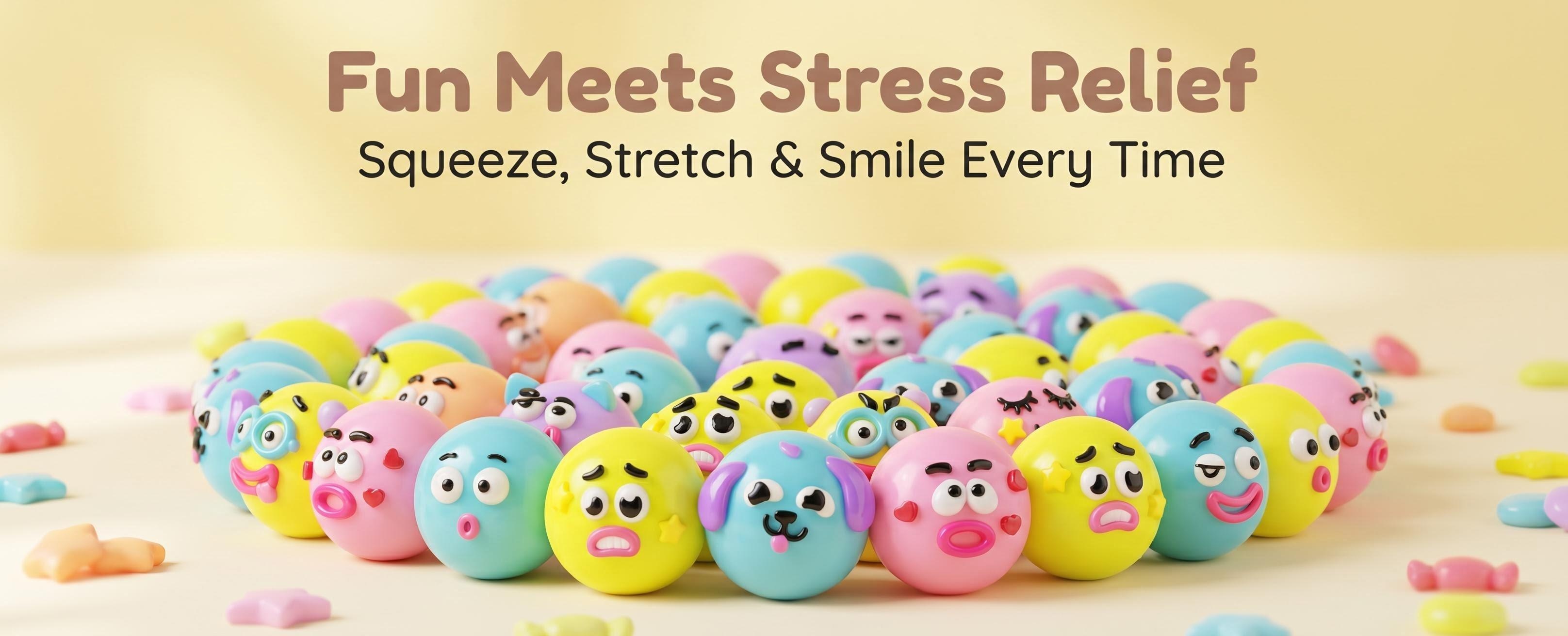 New Smushers Squishy, 2026 Upgraded Cute Easy Squeezy Funny Face ...