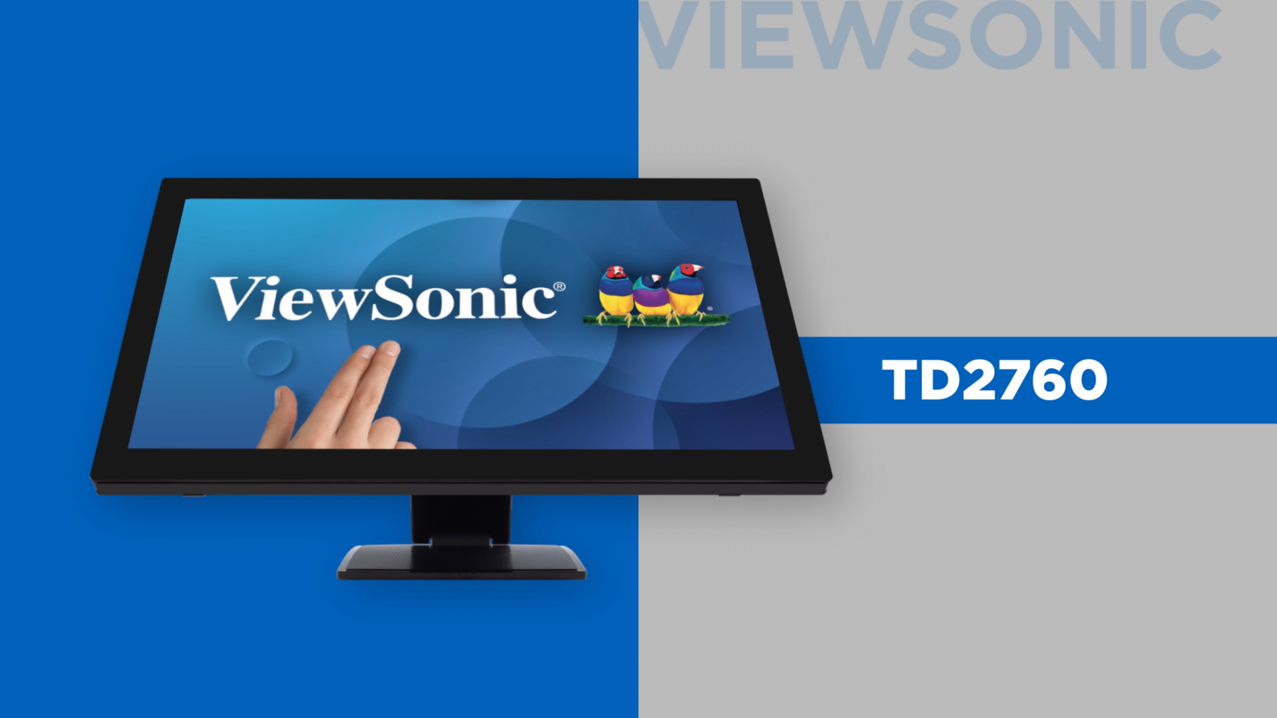 ViewSonic TD2760 27 Inch 1080p 10-Point Multi Touch LCD HD Monitor with ...