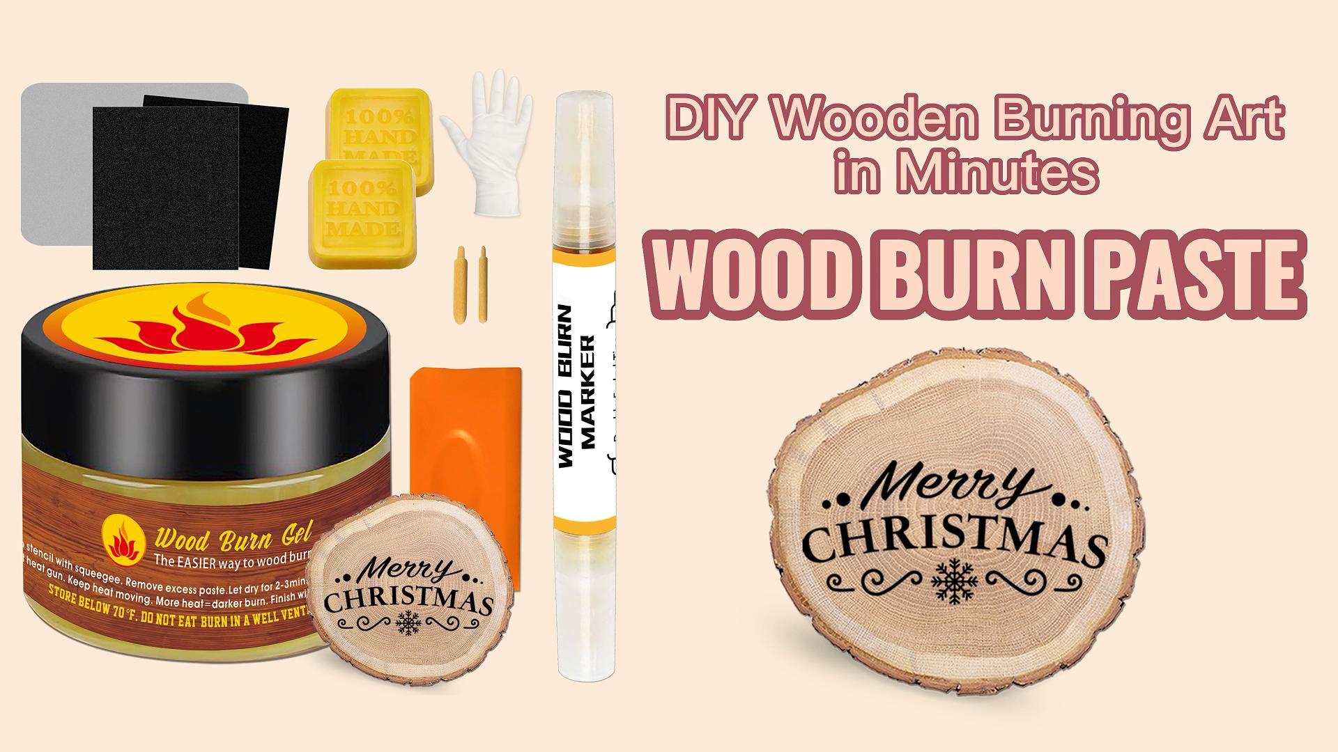 Wood Burning Kit with Paste and Pen 4oz Double-Sided Markers, DIY ...