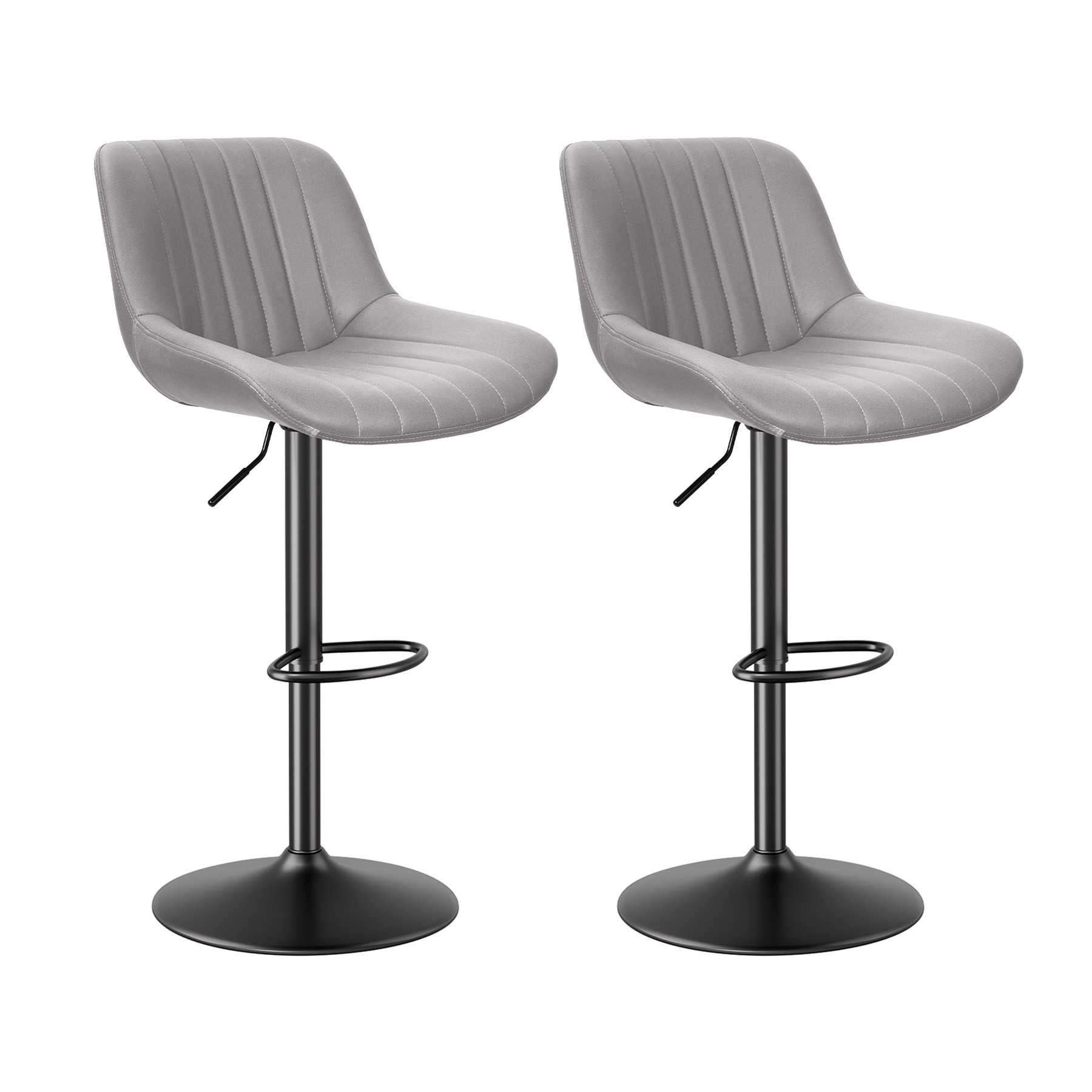 Nalupatio Comfortable Hydraulic Swivel Bar Stools - Modern Design with ...