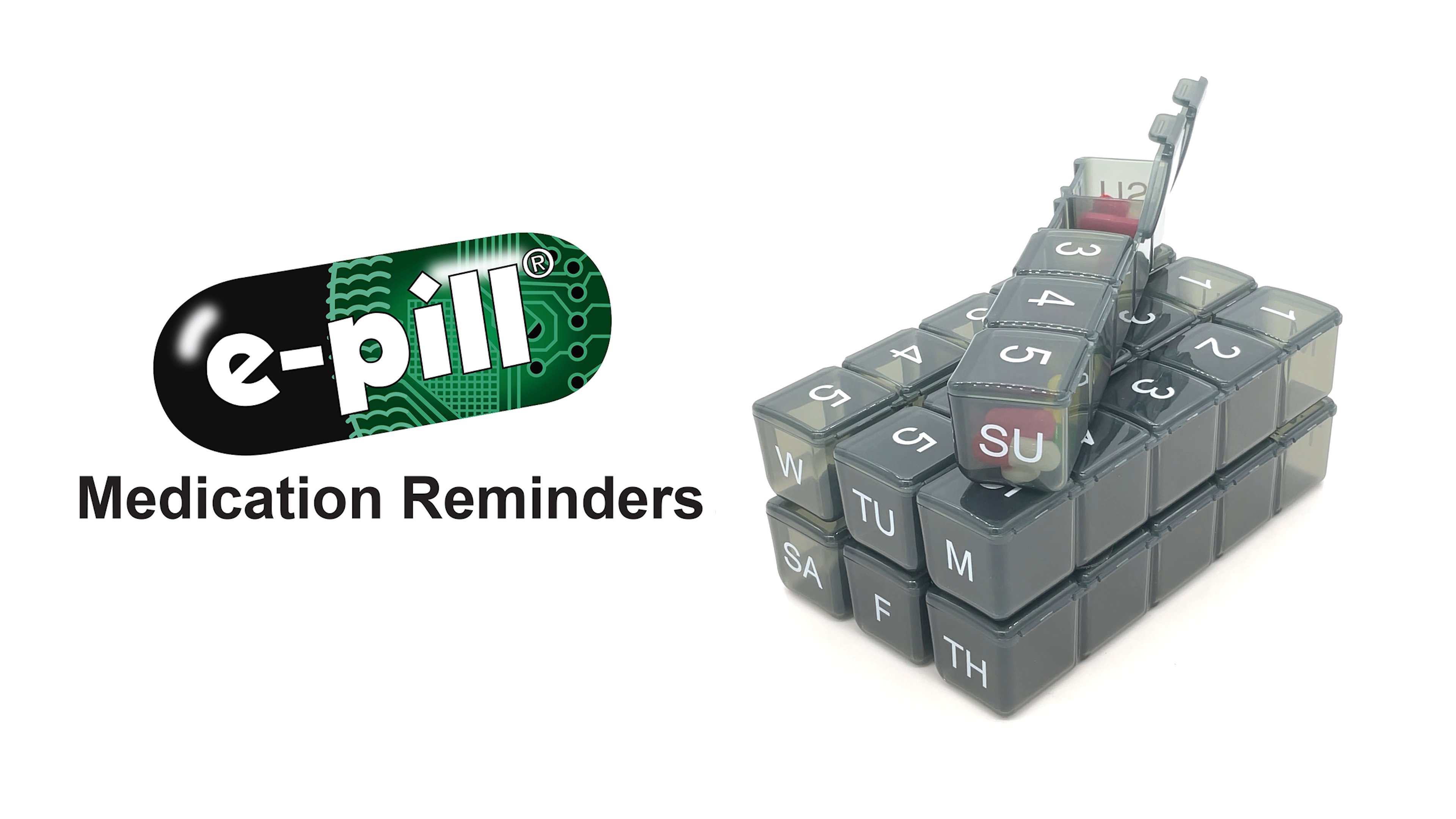 e-pill, Large Weekly Pill Organizer, 7x5, Discreet Case - Walmart.com