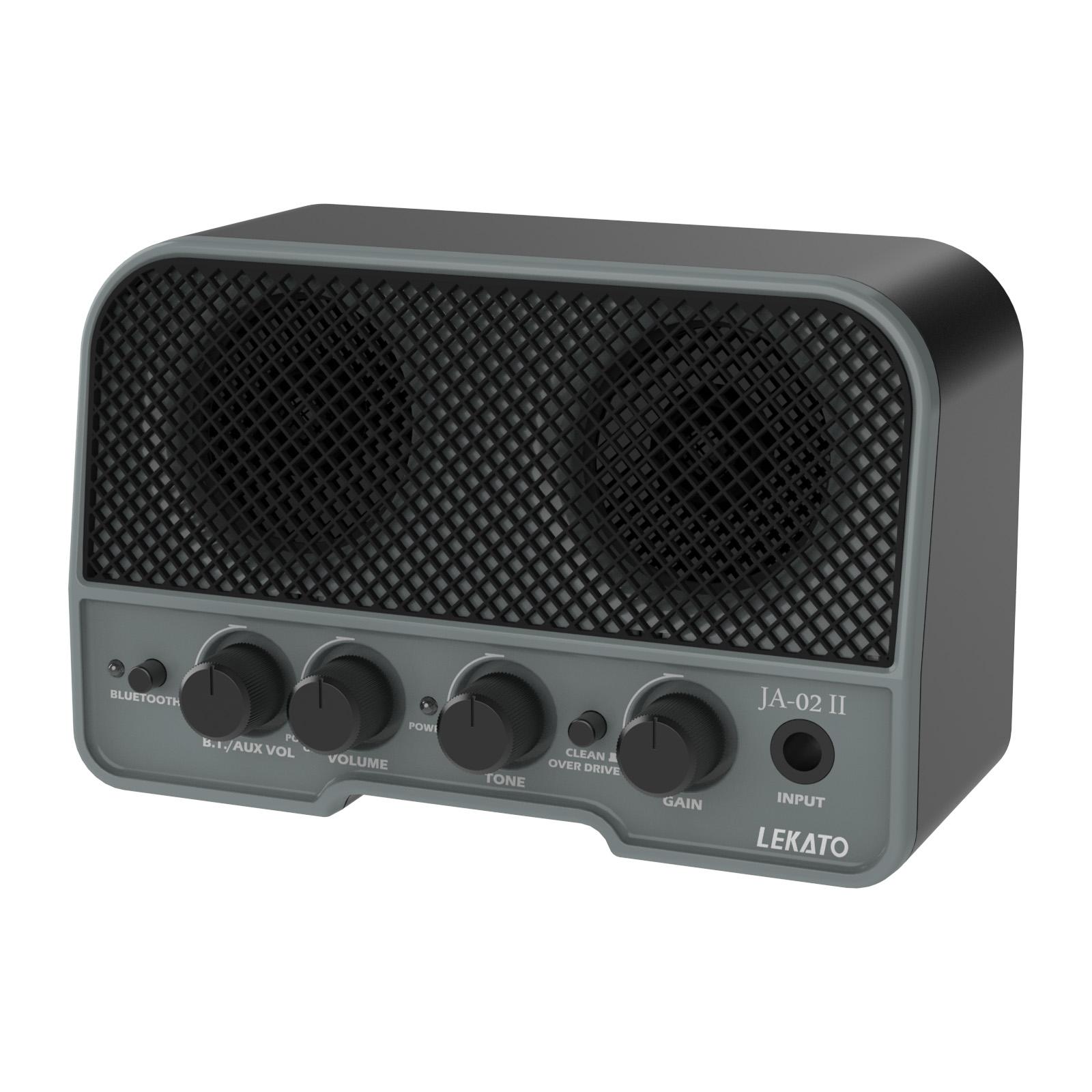 LEKATO Mini Guitar Amp 5W Rechargeable Electric Guitar Amplifier Clean ...