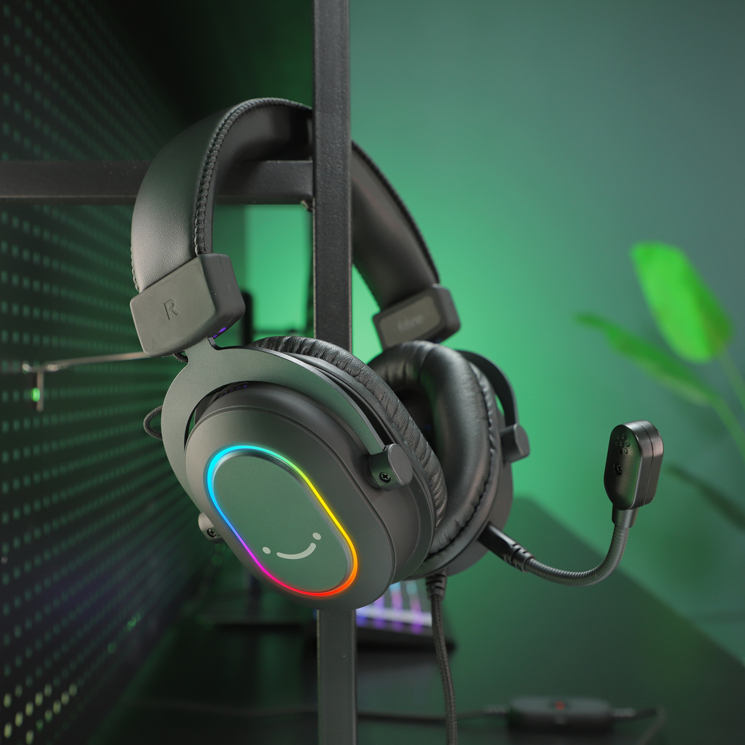 FIFINE H6 USB Gaming Headset, 7.1 Surround, Noise Cancelling Mic, RGB ...
