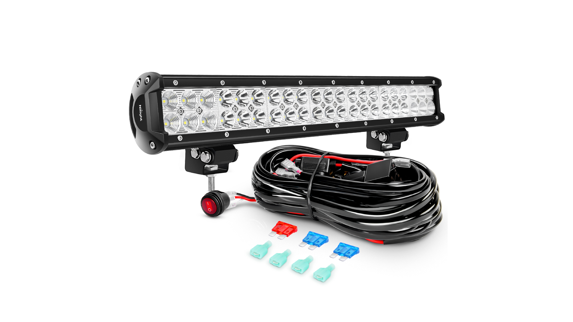 Nilight, LED Light Bar, 20 Inch, 126W Spot Flood Combo - Walmart.com