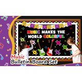 Music Bulletin Board Decorations Set, Rock and Roll Classroom ...