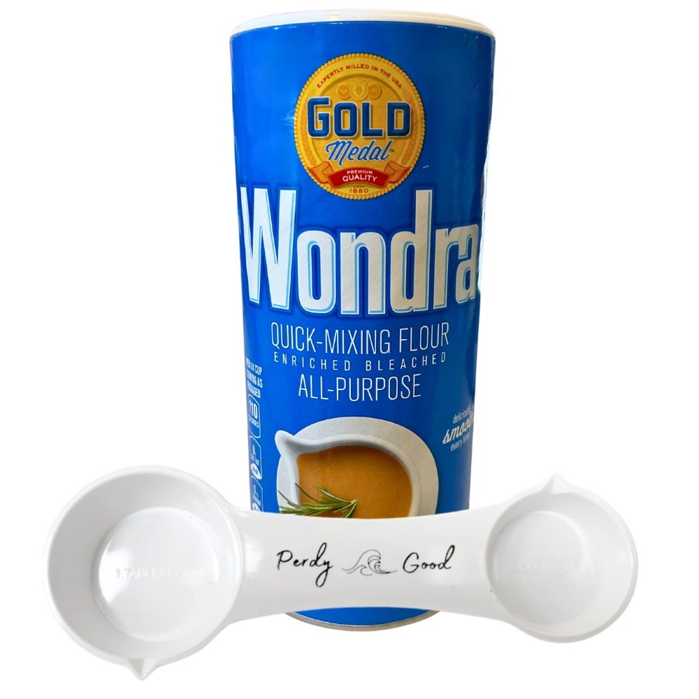 Wondra Quick Mixing All Purpose Flour 13.5 oz (1 pack) with Perdy Good ...