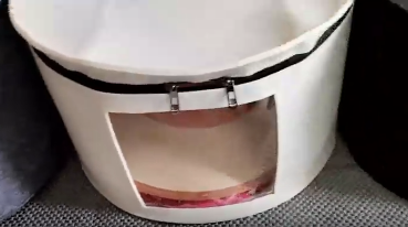Large Round Hat Box for Women Storage, 16.93" D x 10.24" H Travel Hat ...