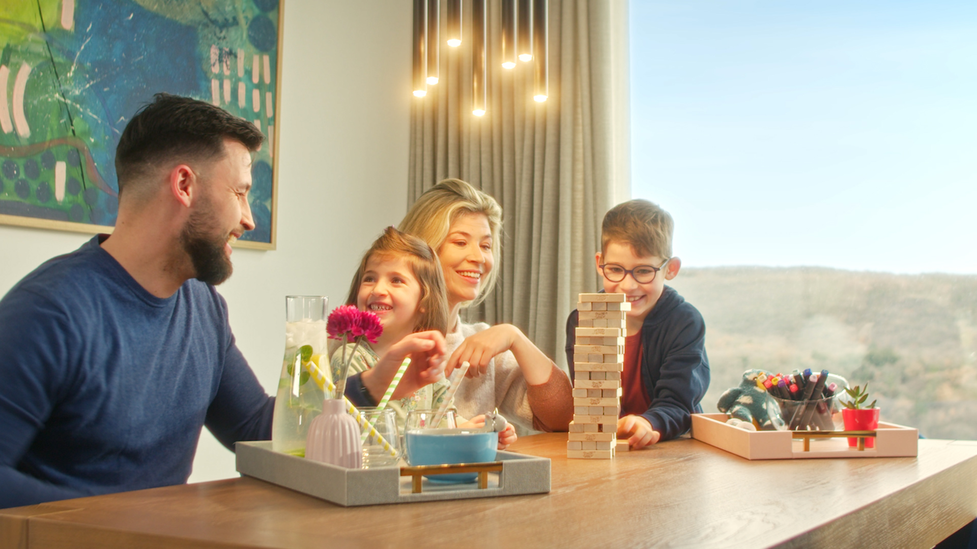 Home Redefined Gold Alligator Faux Leather Decorative Rectangle Tray, 18”x12” with Handles ...