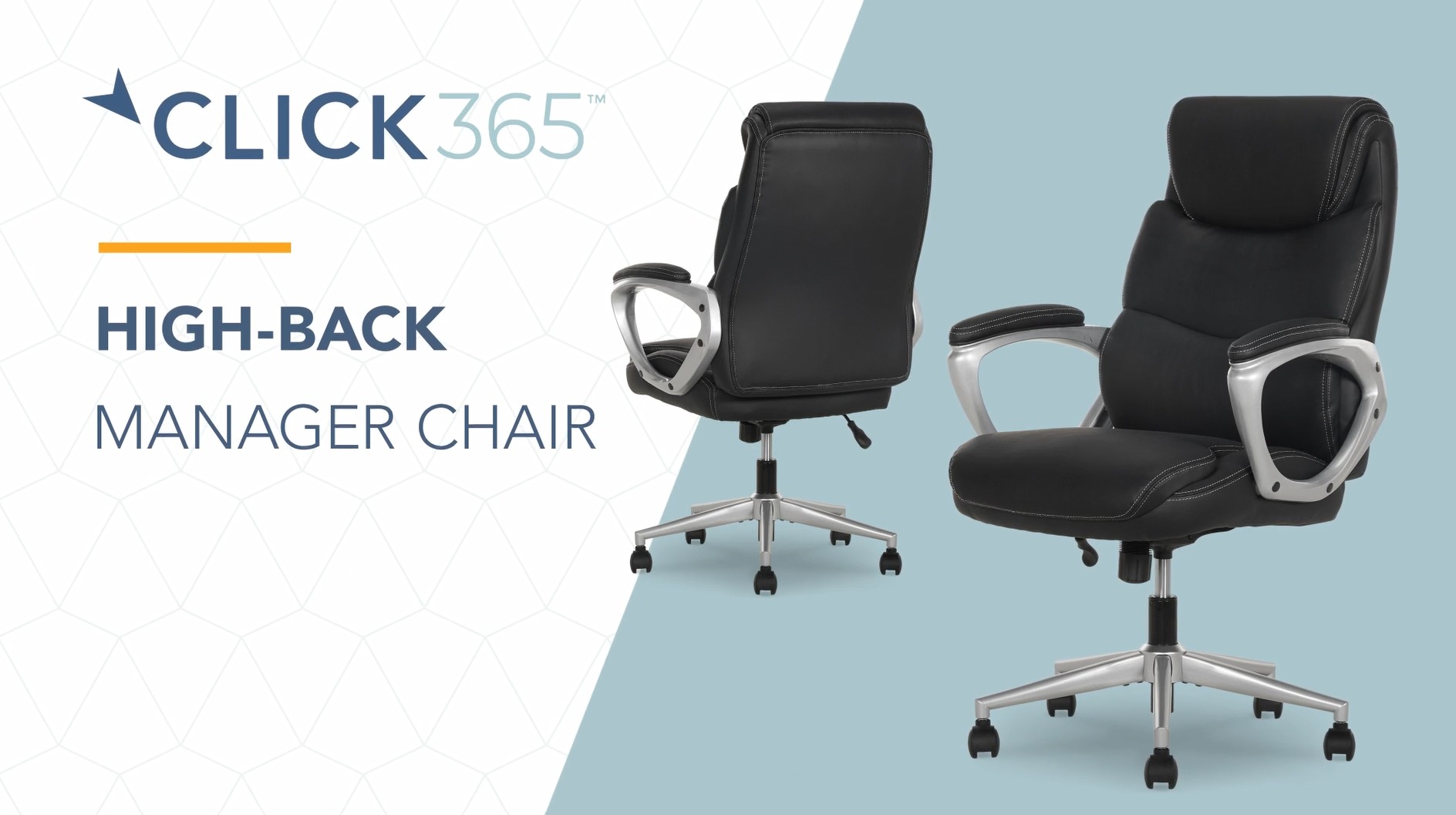 Click365 High Back Manager Office Chair, Black - Walmart.com