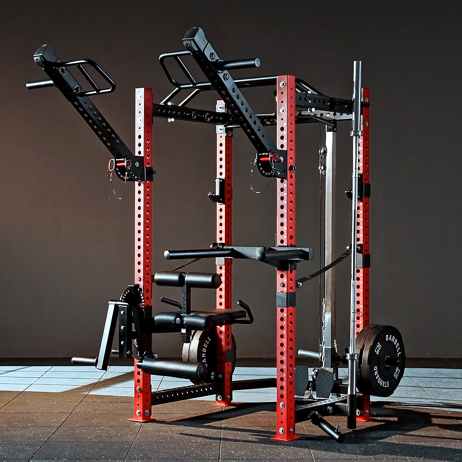 "Mikolo Power Rack Cage, 3""x3"" 2000LB Capacity Commercial Squat Rack ...
