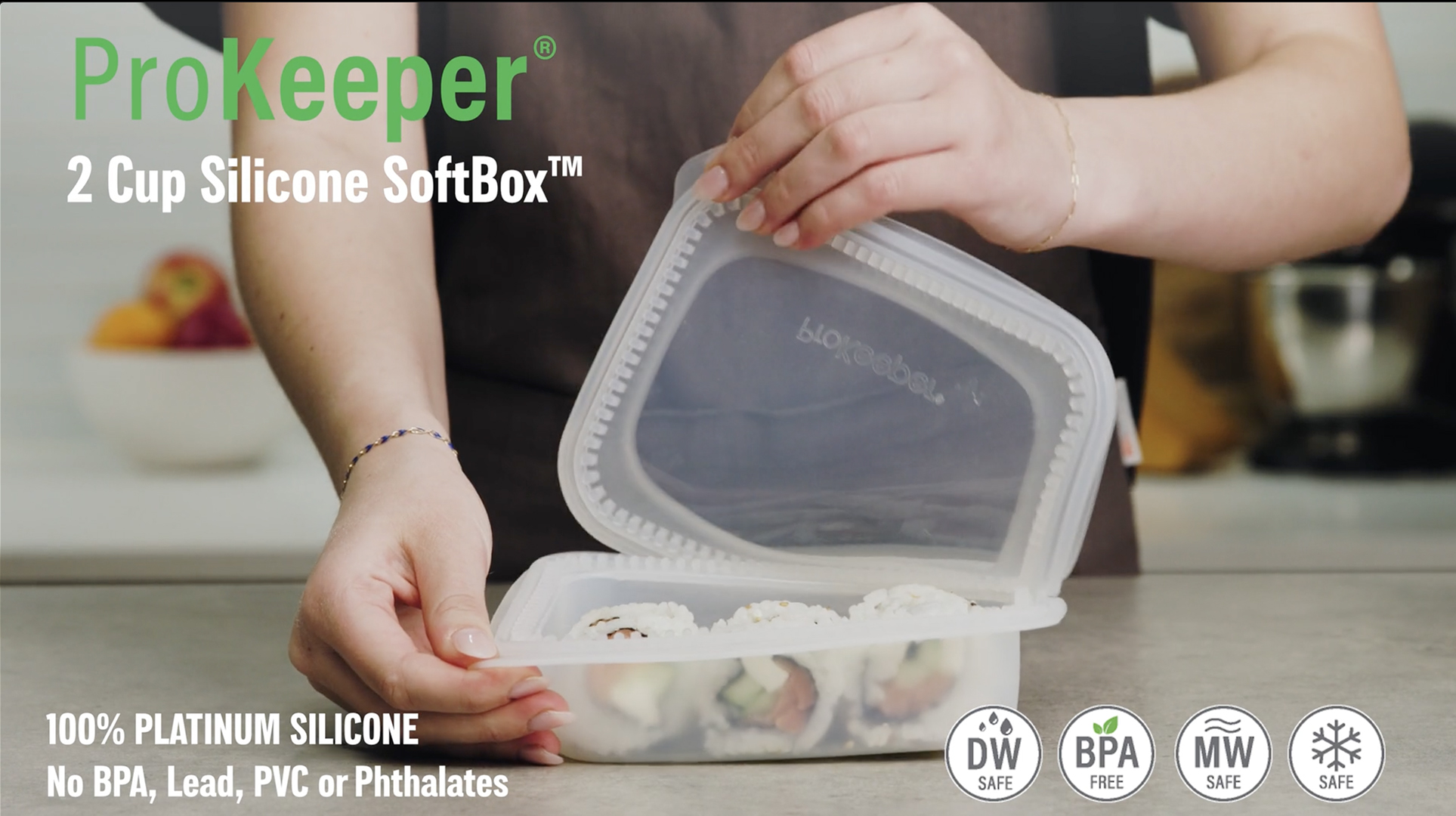 Prokeeper+ 2 Cup Silicone Softbox, Ideal Use for Workday Meals and ...
