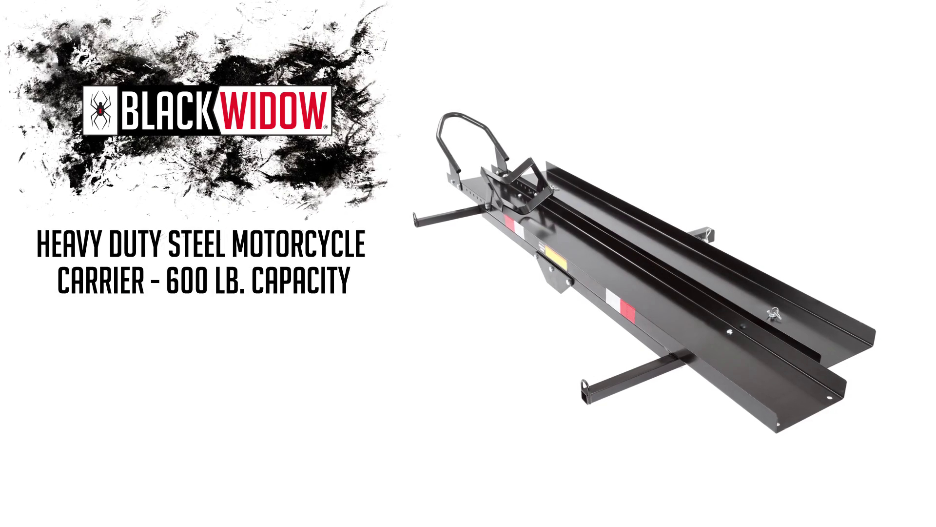 Black Widow MCC-600 Heavy Duty Steel Motorcycle Carrier for Dirt Bikes ...