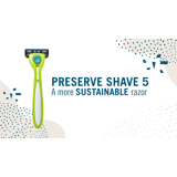 Preserve Shave 5 Razor System Eco-Friendly Sustainable Razor with 1 ...