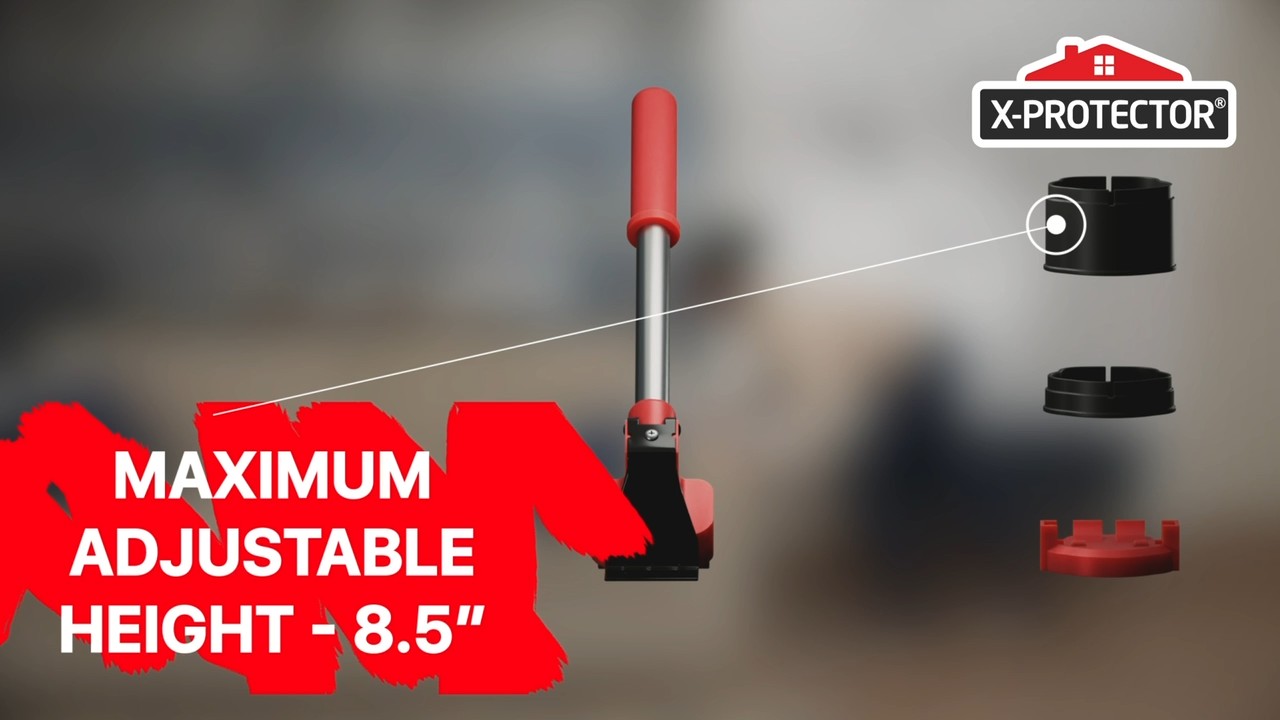 X-PROTECTOR Furniture Lifter Tool - 8.5” Adjustable Jack for Lifting ...