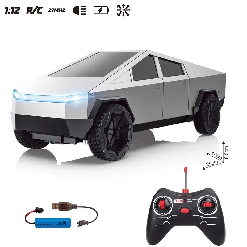 1:12 Cool Cybertruck RC Pickup - 4WD Dual-Motor High-Speed All-Terrain ...