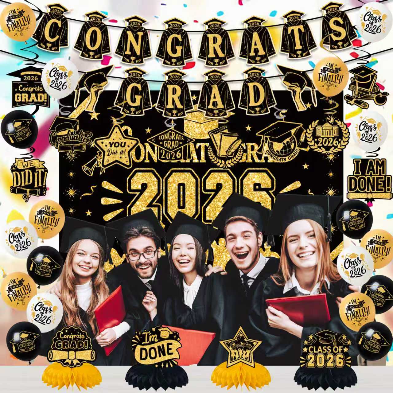 Class Of 2026 Decorations, Congrats Grad Decorations, Graduation ...