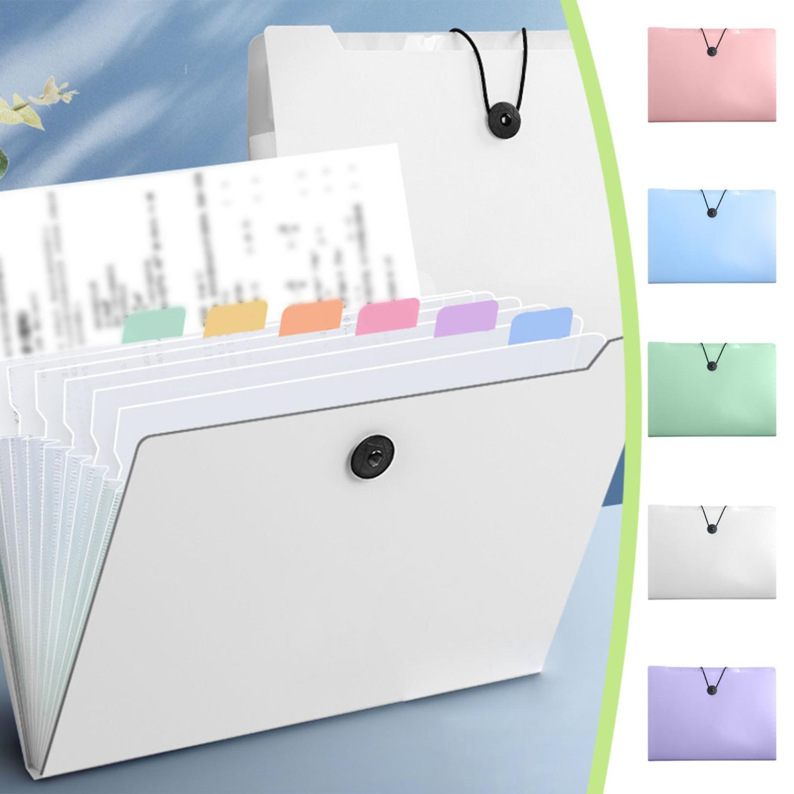 KUKIDSVO A4 8-Pocket Accordion File Folder Expandable Waterproof 12.8x9 ...