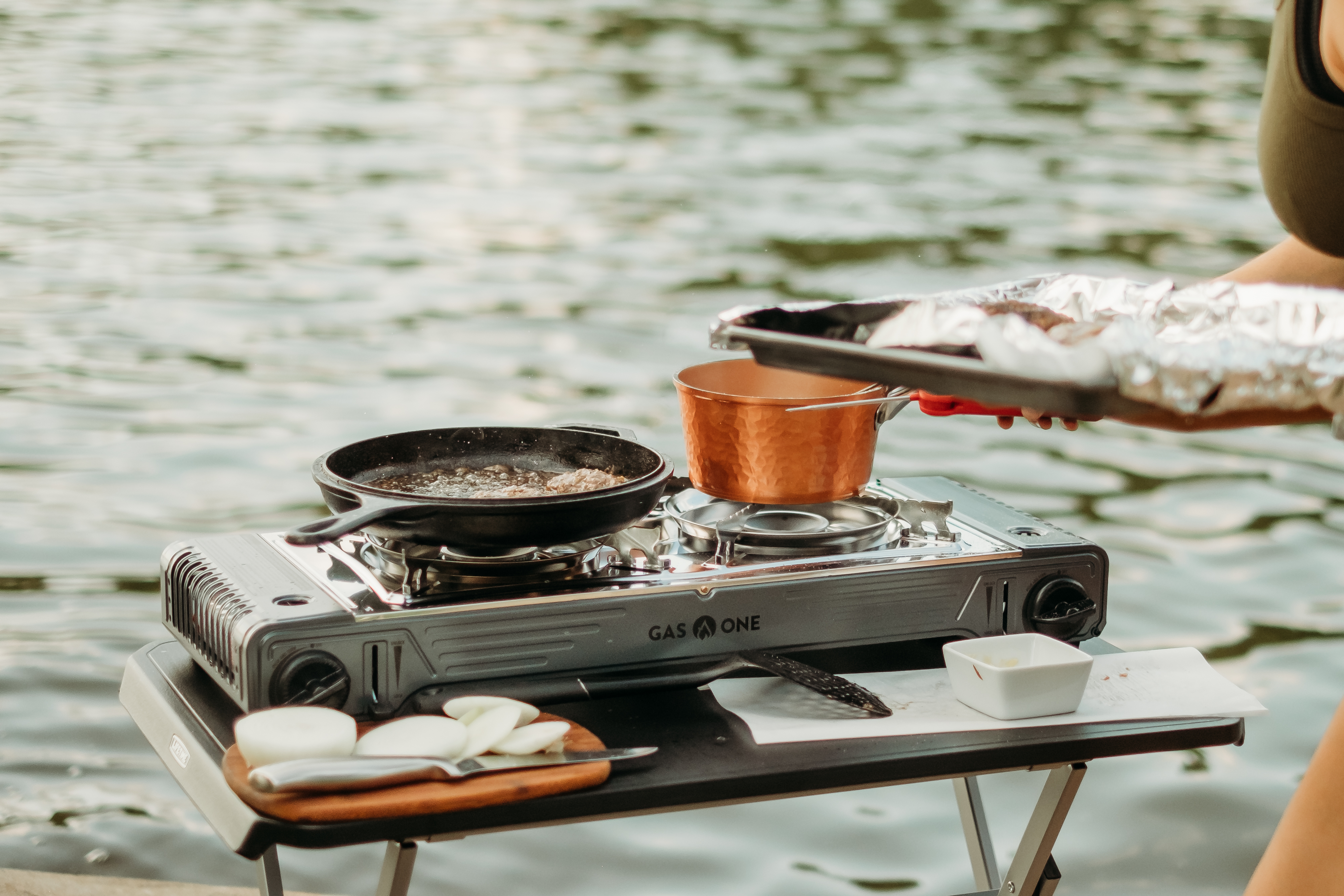 GasOne 2-Burner Portable Camp Stove - High Output 15,300 BTU - With ...