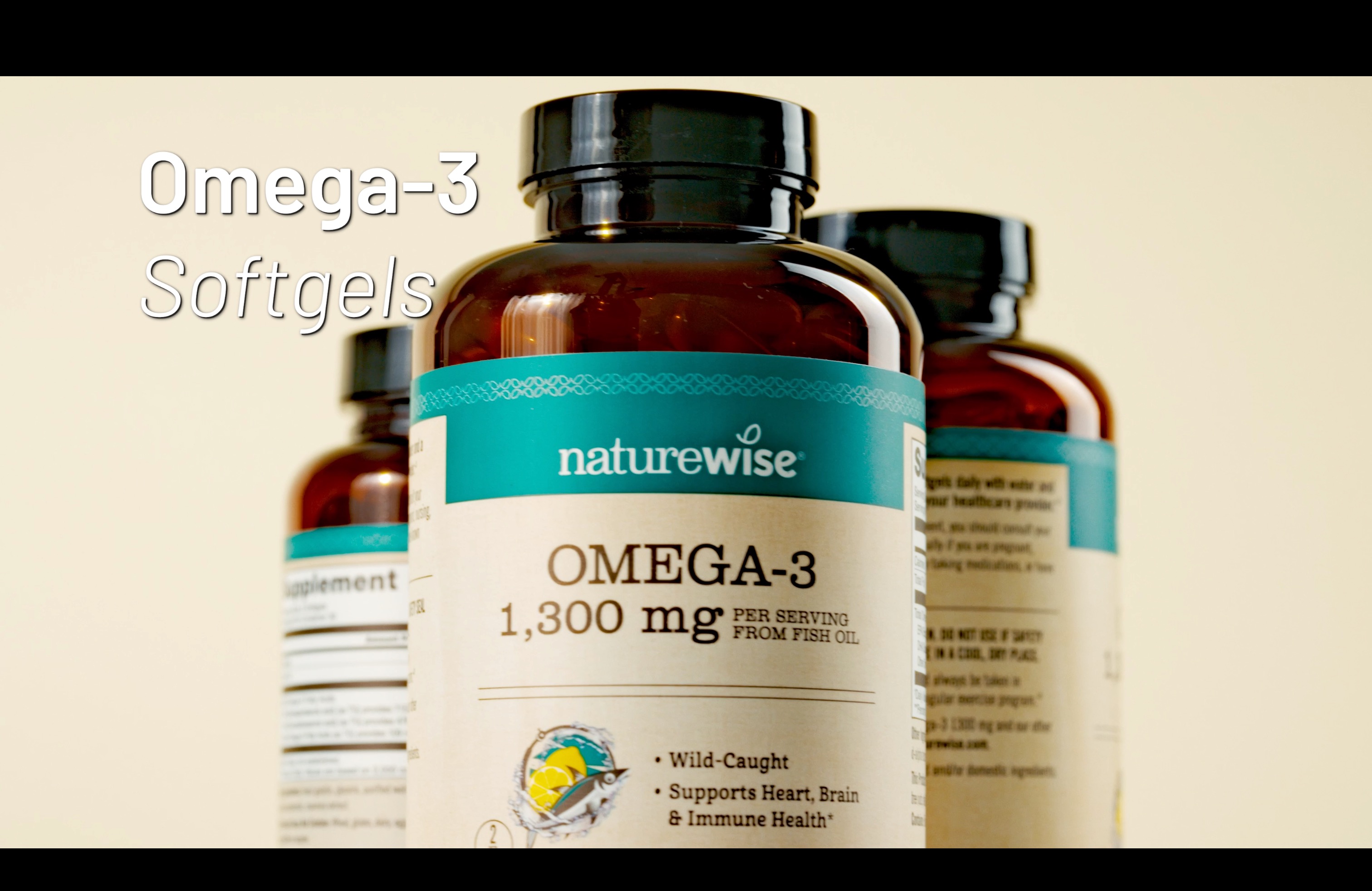 NatureWise Ultra Omega 3 Fish Oil 2200 mg - TG Form - 180 Softgels [90 ...